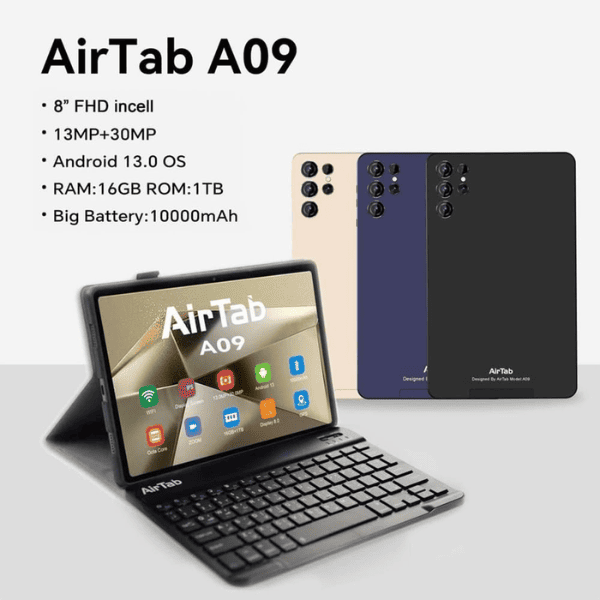 AirTab A09 16GB RAM 1TB ROM Android 13 Buy Now | meowpo.com