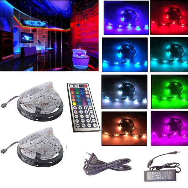 Remote Control 5M LED Strip With Colorful RGB Lights Buy Now | meowpo.com